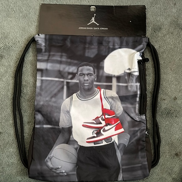 Jordan | Bags | Air Jordan Bag Backpack Black Michael Jordan Brand New ...